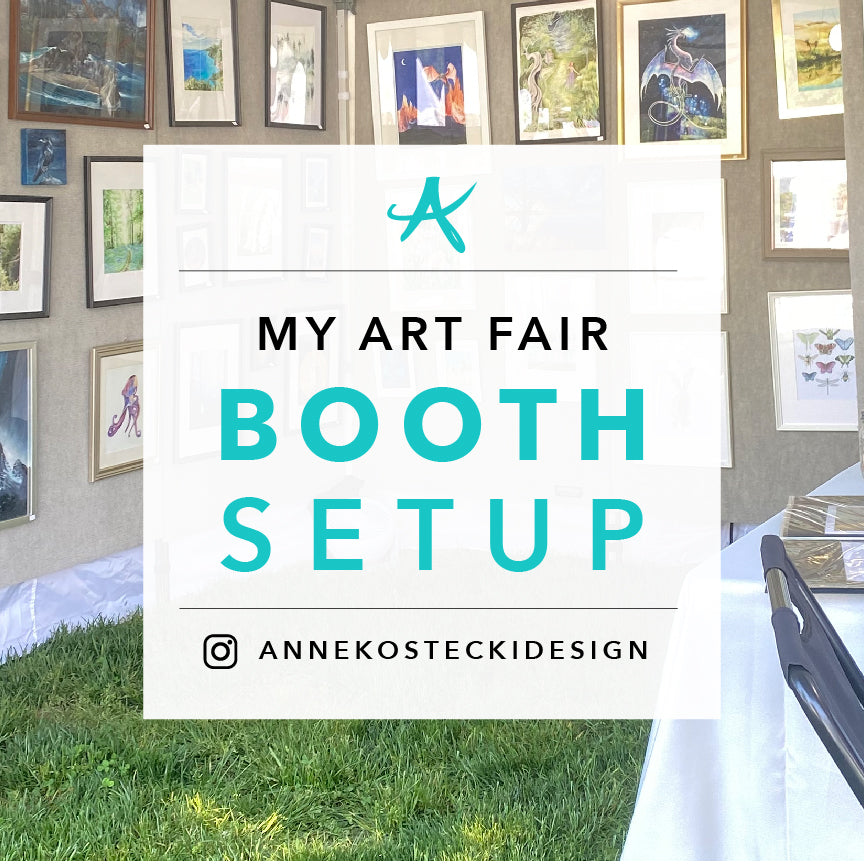 My Art Fair Booth Setup – Anne Kostecki Design & Illustration